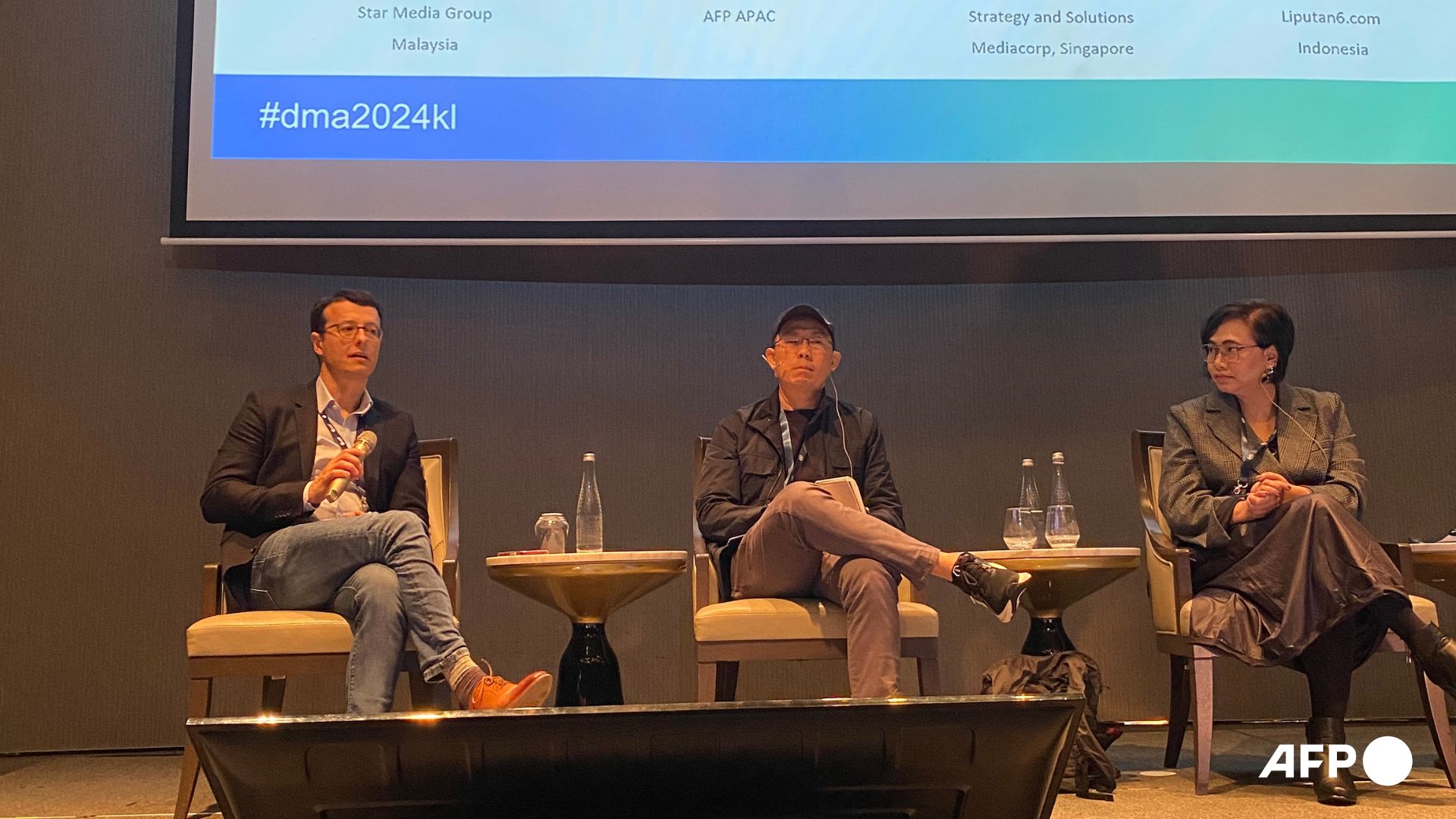 L'AFP a participé à un panel sur le fact-checking lors de la conférence Digital Media Asia 2024 ...